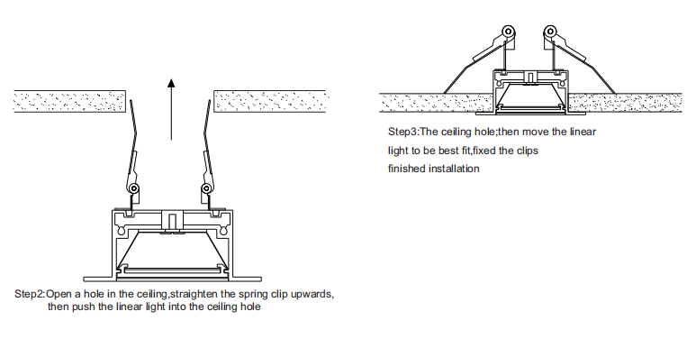 L50 Recessed Reﬂector Linear Light | Dolight Led Panel