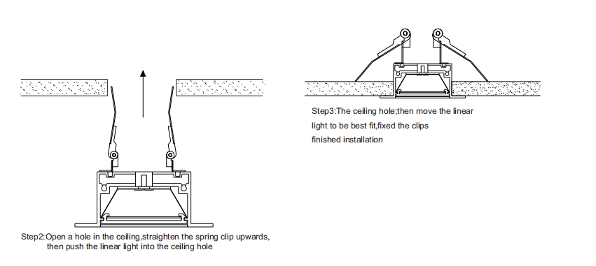 L50 Recessed Opal Linear Light Series | Dolight Led Panel